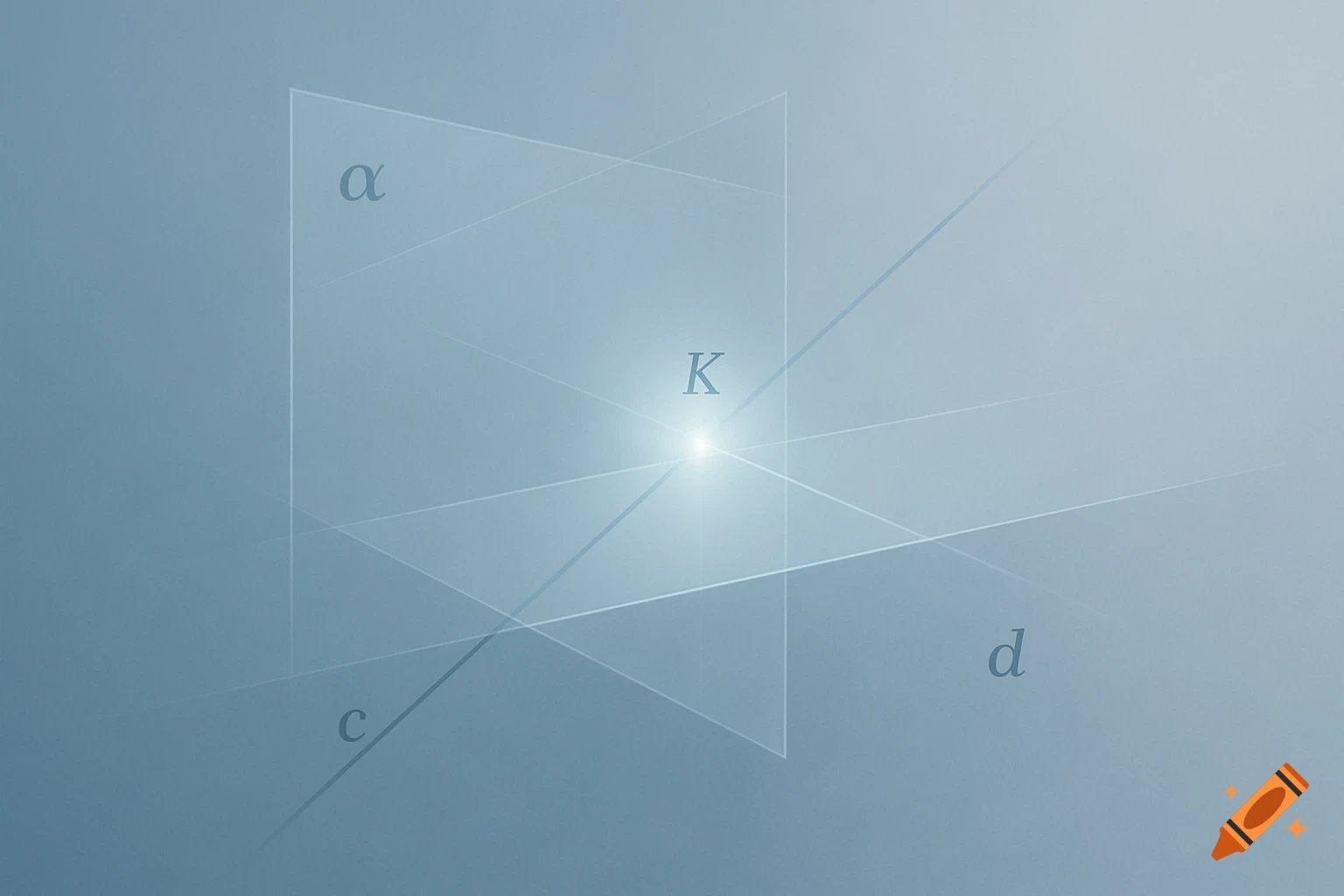 A light purple geometric flower pattern plotted on a white grid ...