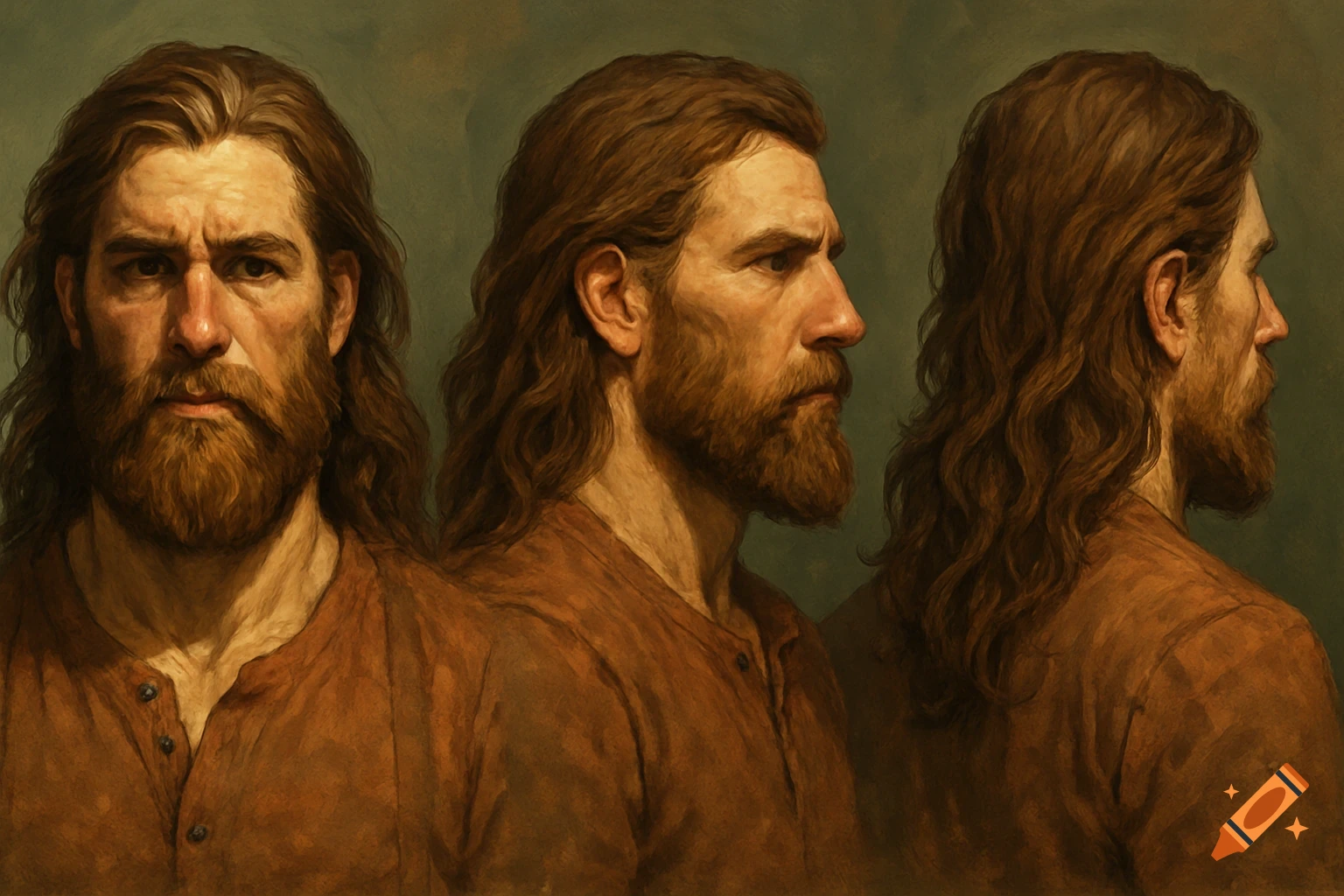 Portrait images created on Craiyon