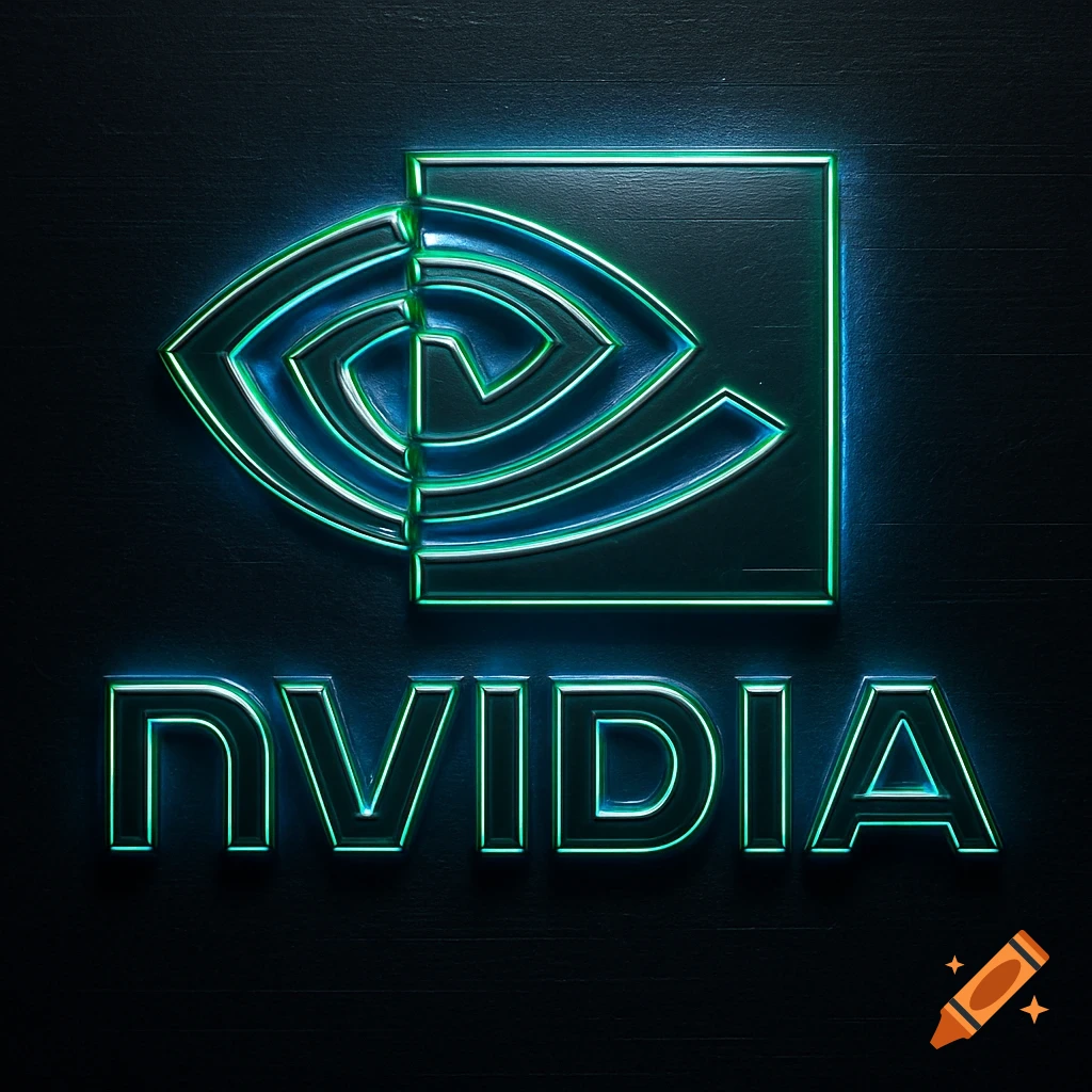 A modern futuristic logo for NEBULA IA, featuring glowing blue and ...