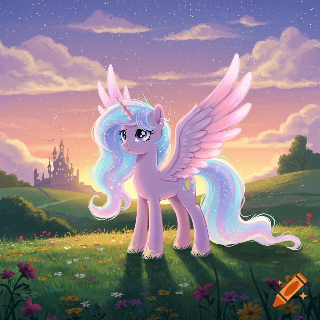 Three cartoon ponies, the Cutie Mark Crusaders, are trapped in a golden ...