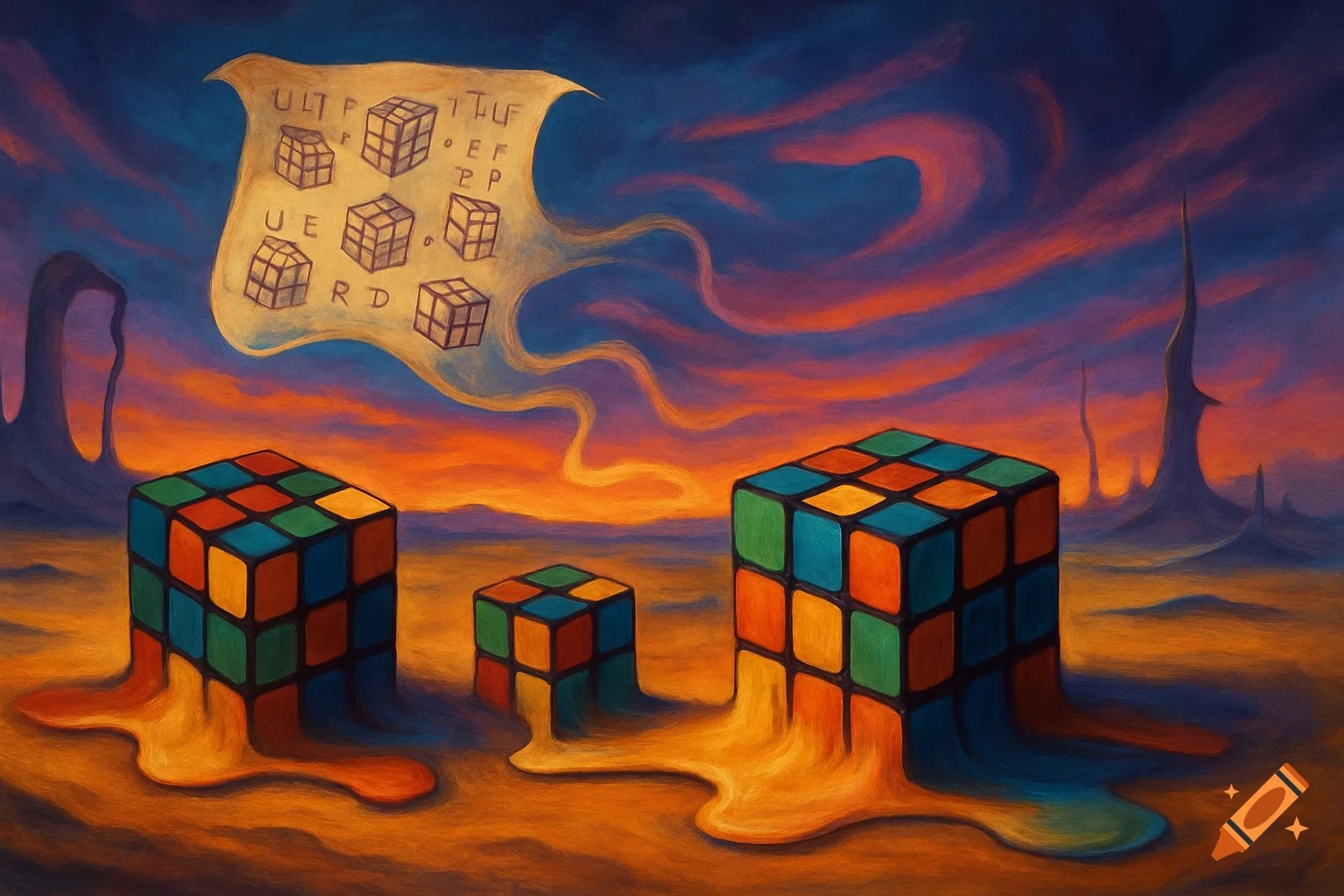 A 3x3 grid of diverse AI-generated images, featuring autumn landscapes ...