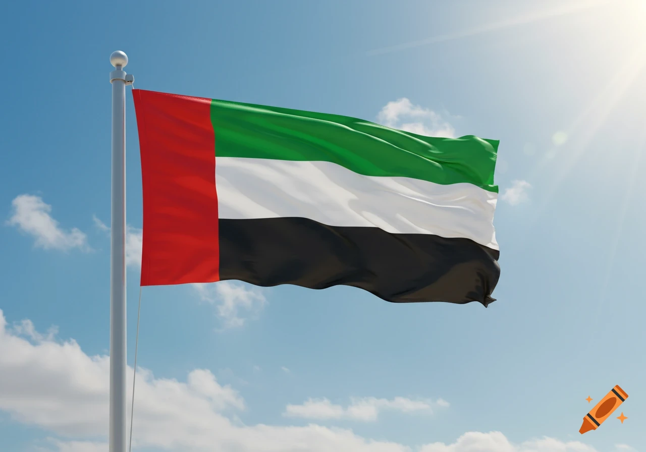 Photorealistic Texas flag waving over a green landscape with a clear ...