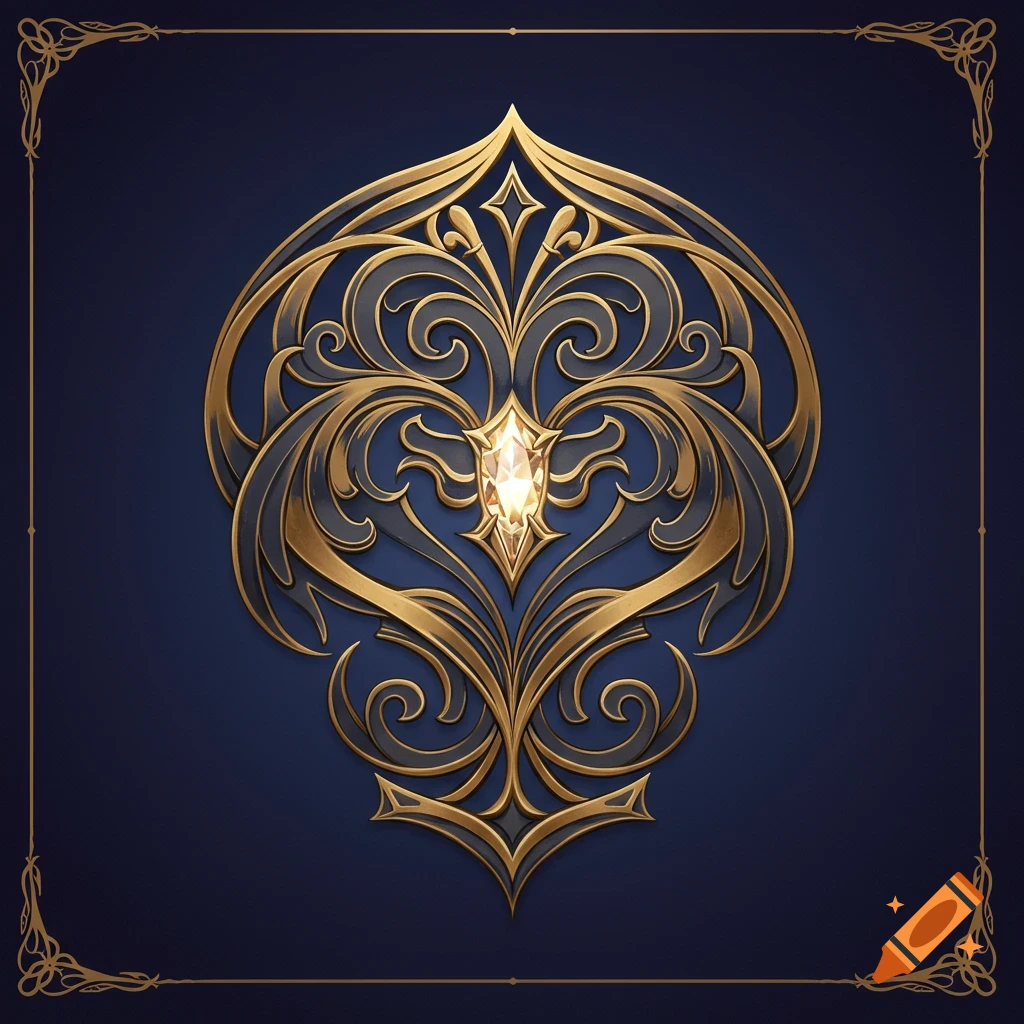 An elegant, thin gold line with a small, ornate gold decorative element ...