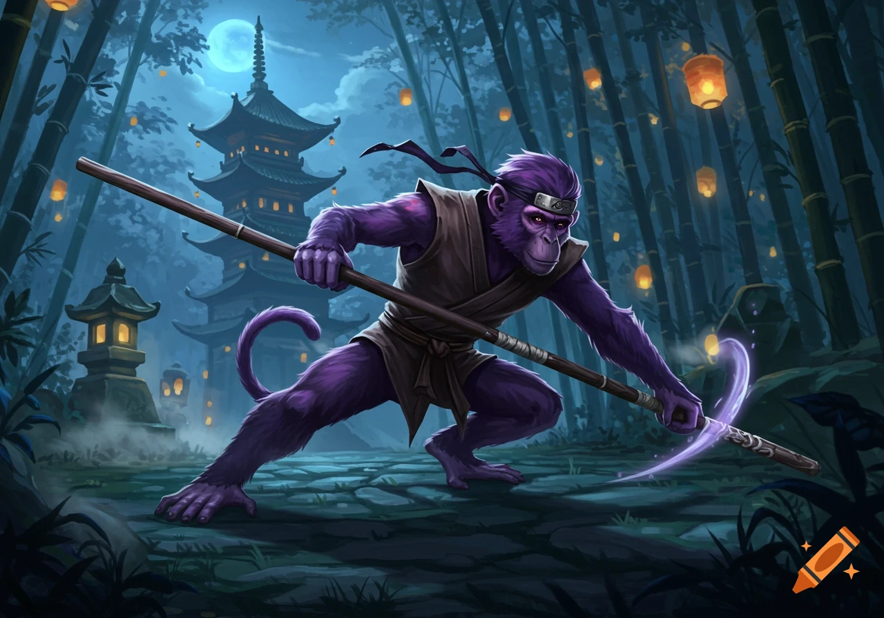 Monkey+magic+anime created on Craiyon