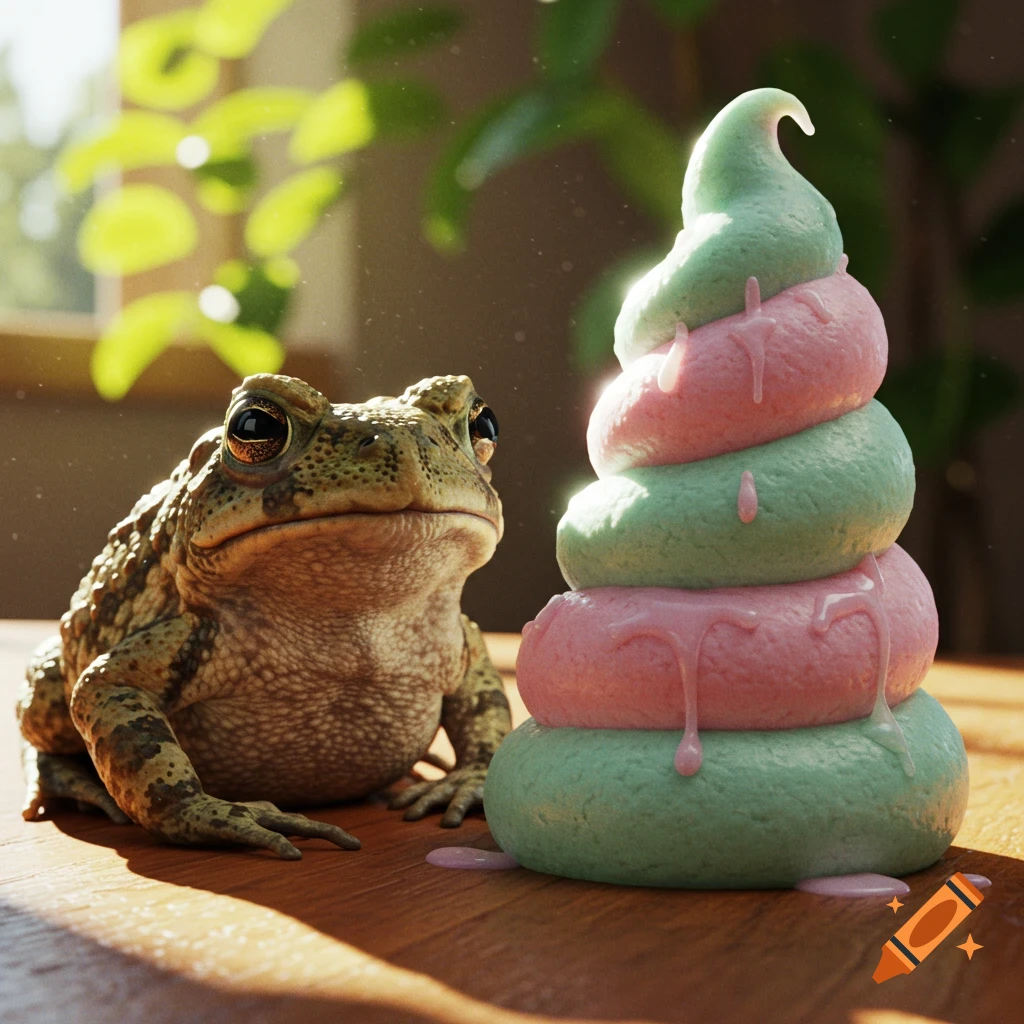 Toad+with+a+tire created on Craiyon