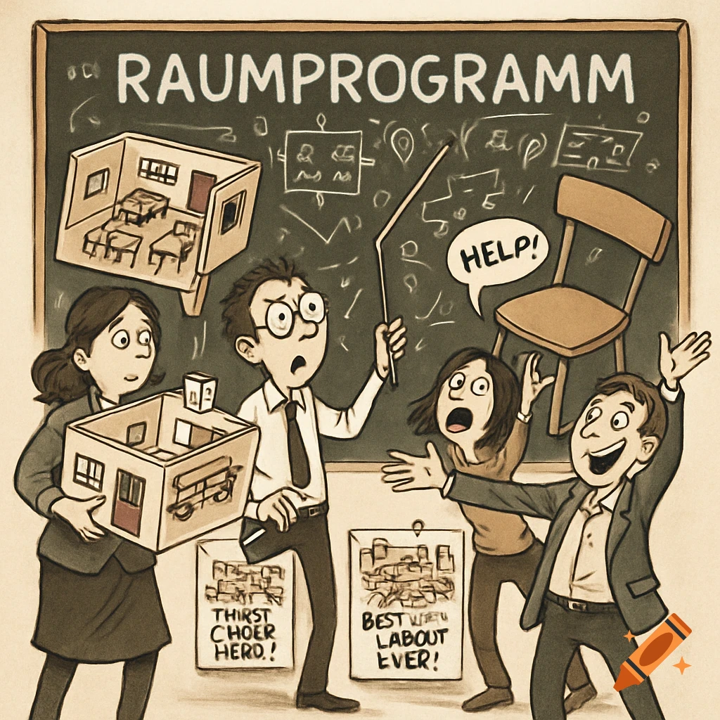 Bright quiz show banner 'Das Unmögliche Quiz!' with glowing text ...