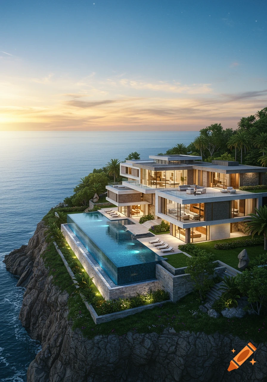 Ultra-luxurious Las Vegas mega mansion with an infinity pool and marble ...