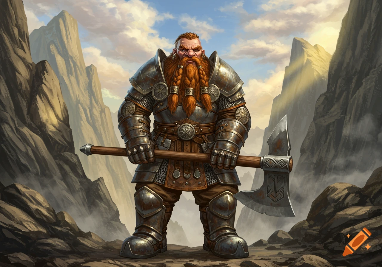 A Viking warrior in armor holds up a bottle of mayonnaise in a ...