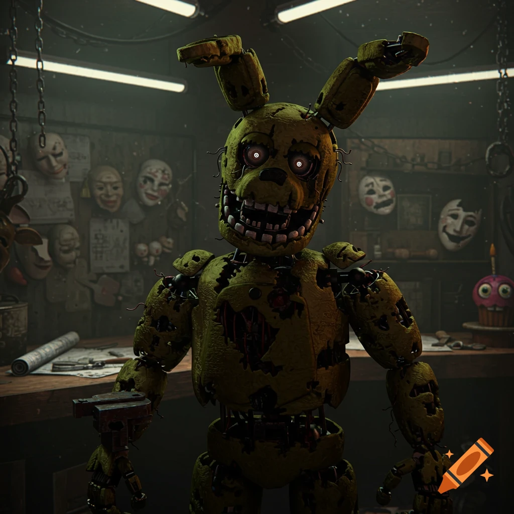 Pixel+art+springtrap created on Craiyon