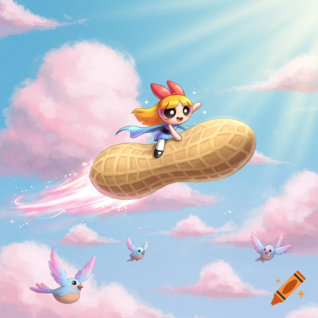 Powerpuff+girls+blossom+bow created on Craiyon