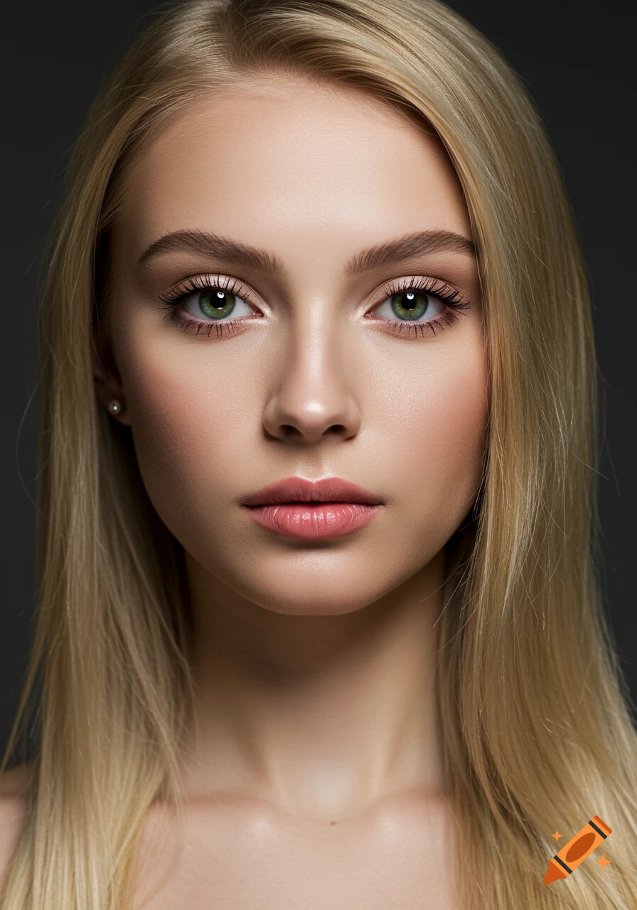 Close-up portrait of a woman in low-key cinematic lighting with "anyxx ...