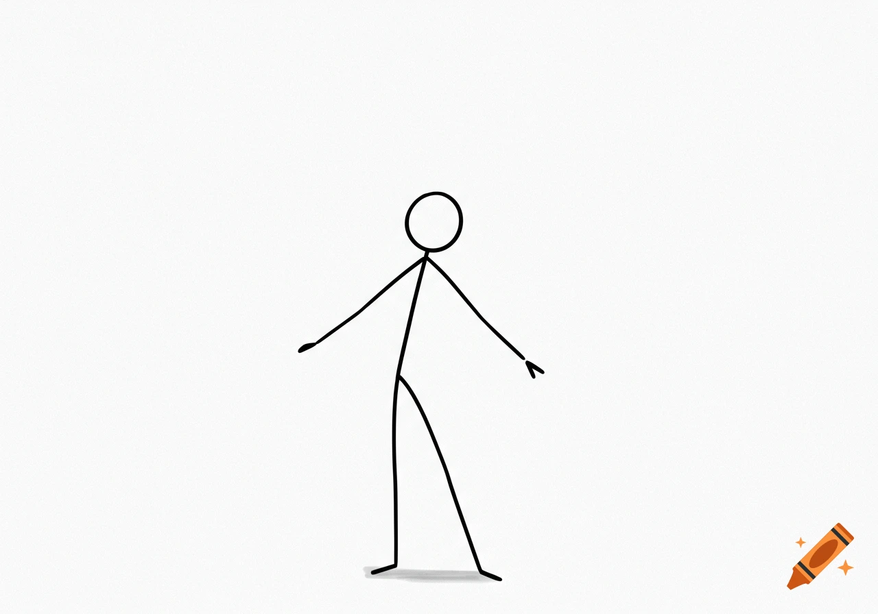 A laughing stick figure points at an annoyed stick figure, repeatedly ...