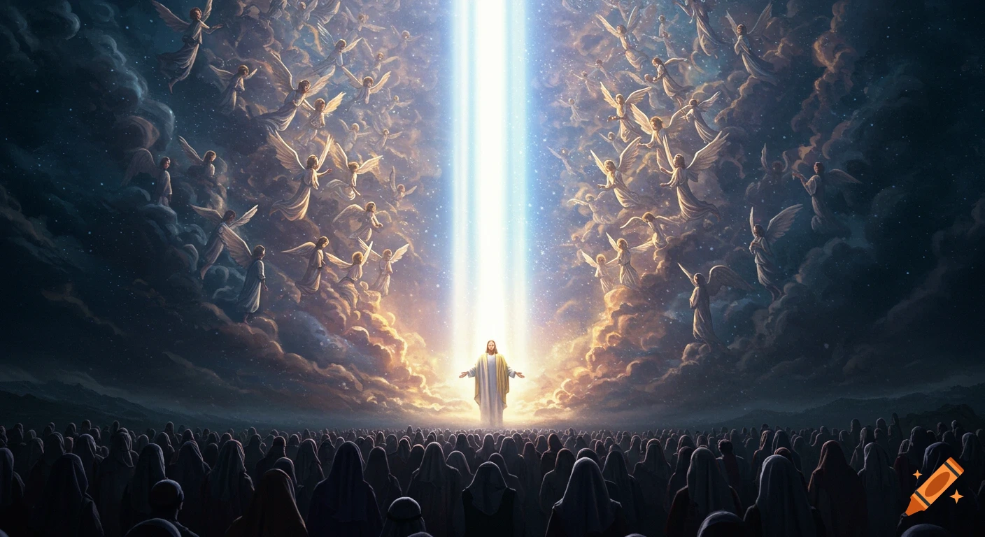 Two ornate golden thrones face a glowing orb surrounded by a golden ...