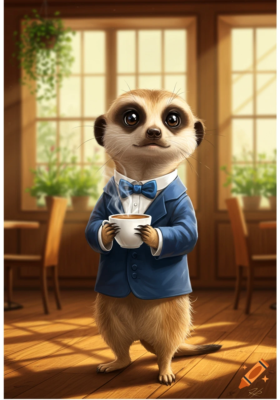 A cool anthropomorphic rabbit in sunglasses and a blue bow tie holds a ...