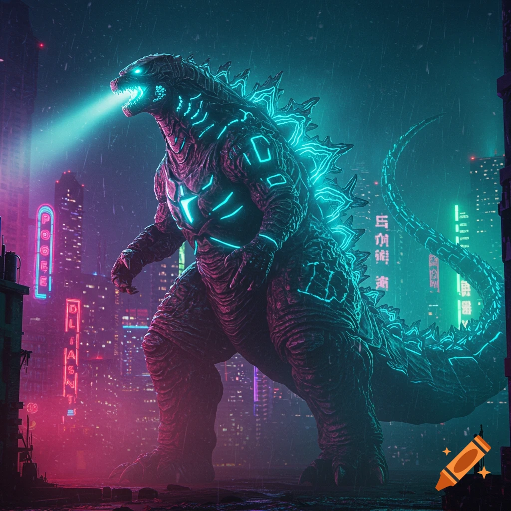 Godzilla+subanturica created on Craiyon