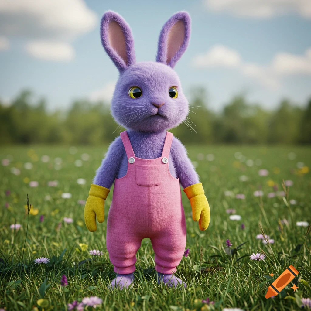 Labubu+doll+pink+and++yellow created on Craiyon