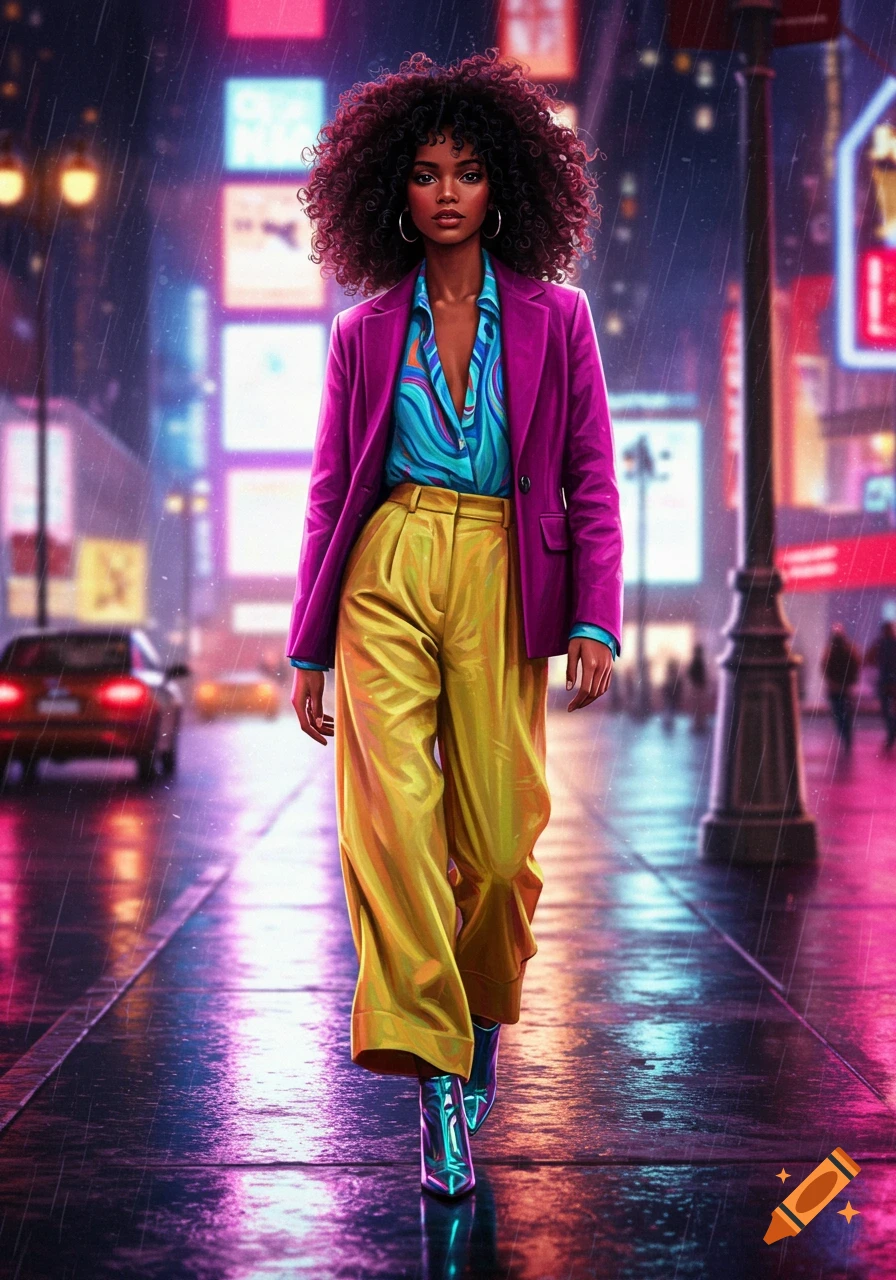 Afrofuturistic movie poster featuring influential singers on Craiyon