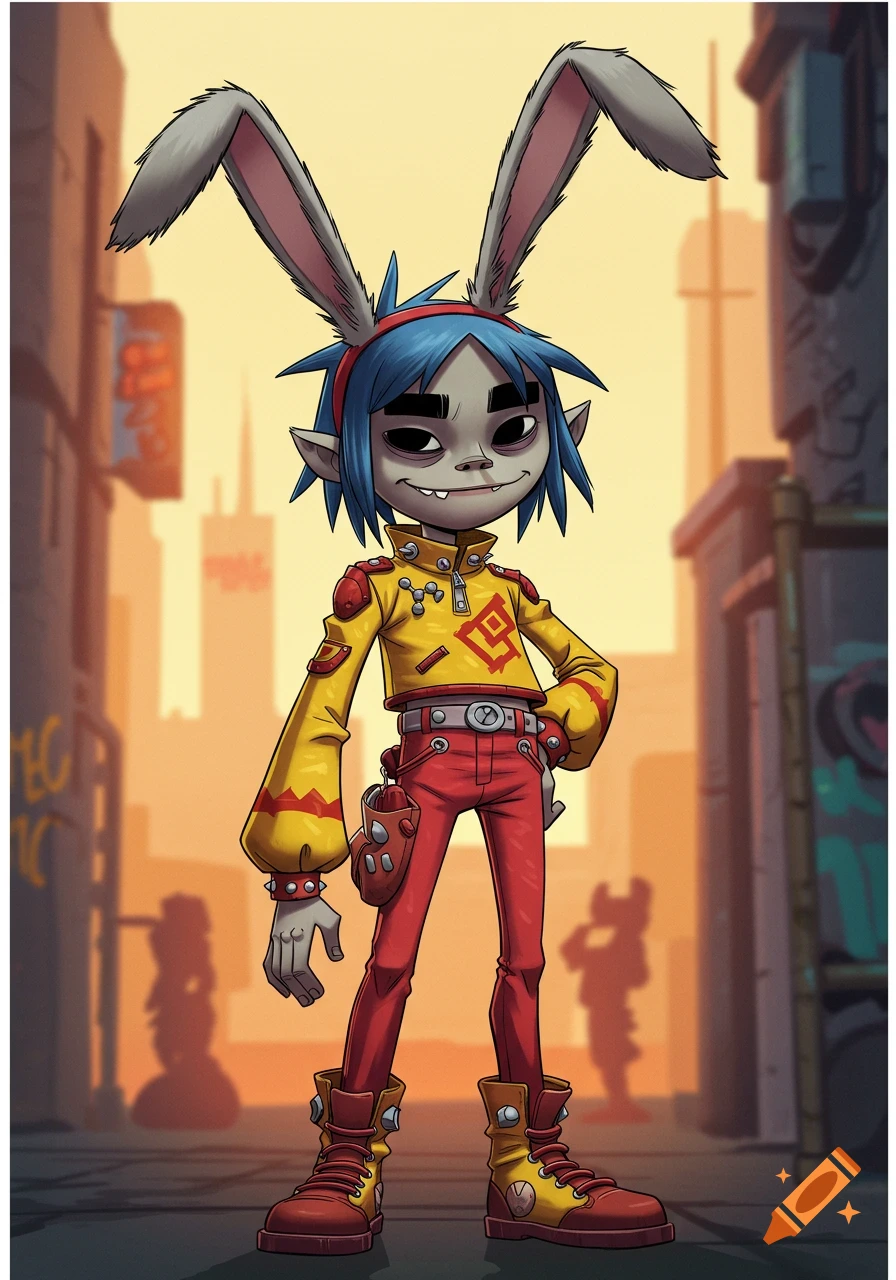 Gorillaz+funko+pop created on Craiyon