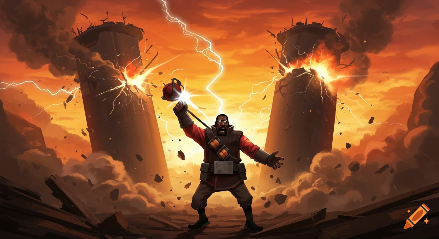 Illustrated black child in a wheelchair smiles on a burning planet. on Craiyon