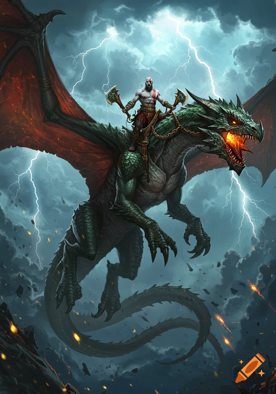 A powerful purple-scaled dragon with red eyes, holding a skull-adorned ...