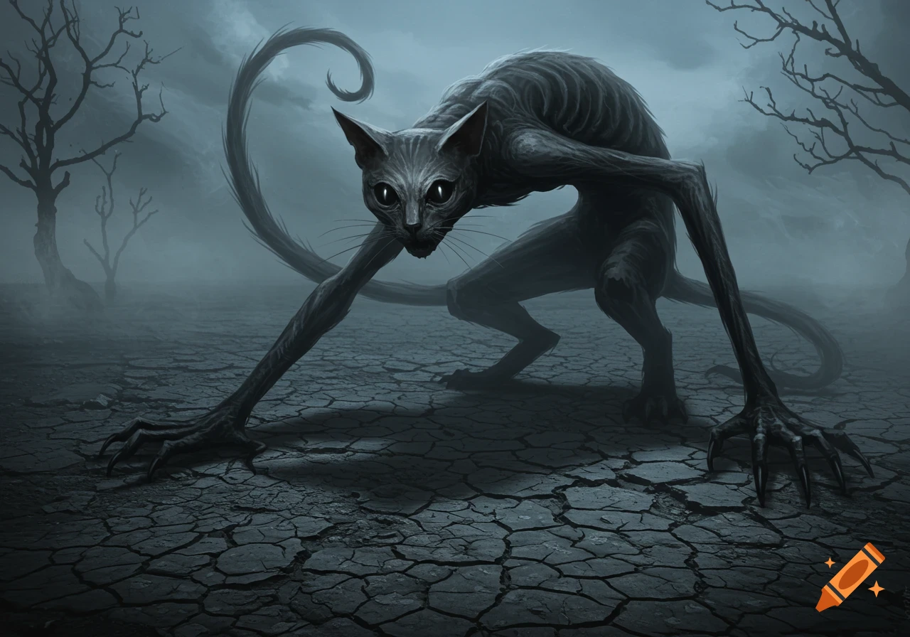 Monster+painting created on Craiyon