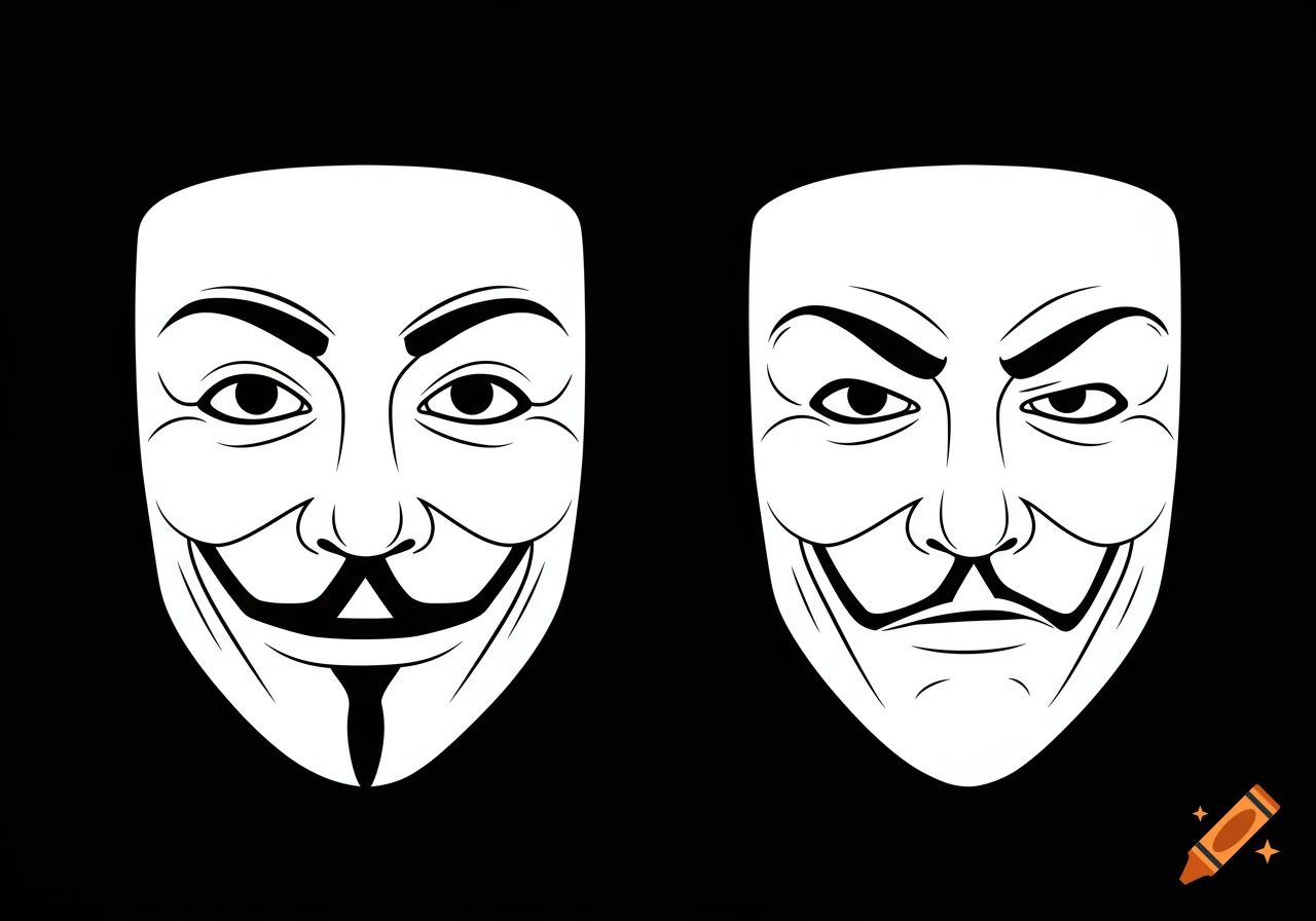 A simple, solid black, superhero-style eye mask silhouette with two ...