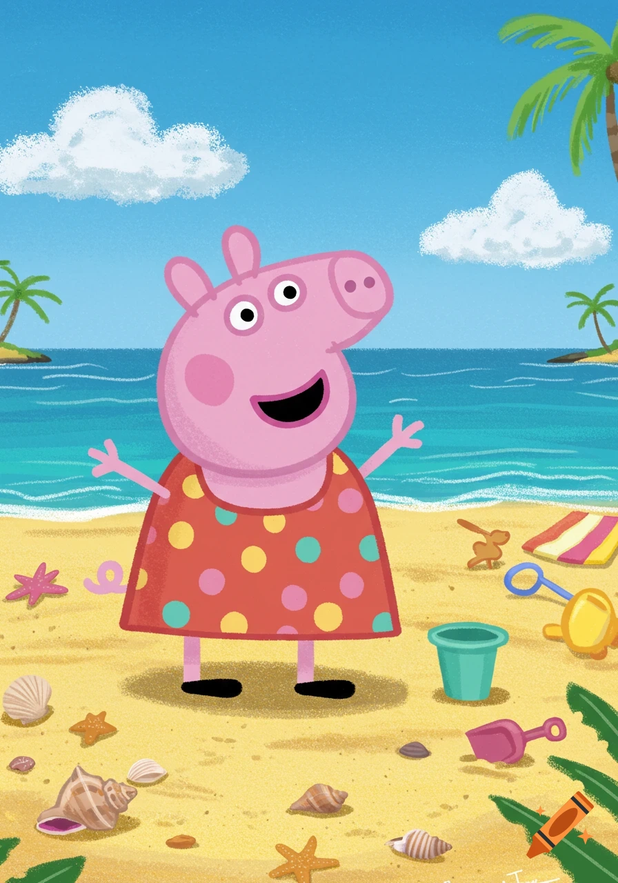 Peppa+pig+cartoon created on Craiyon