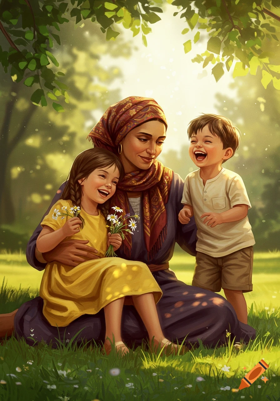 A young boy with curly hair, wearing a yellow t-shirt and denim shorts ...