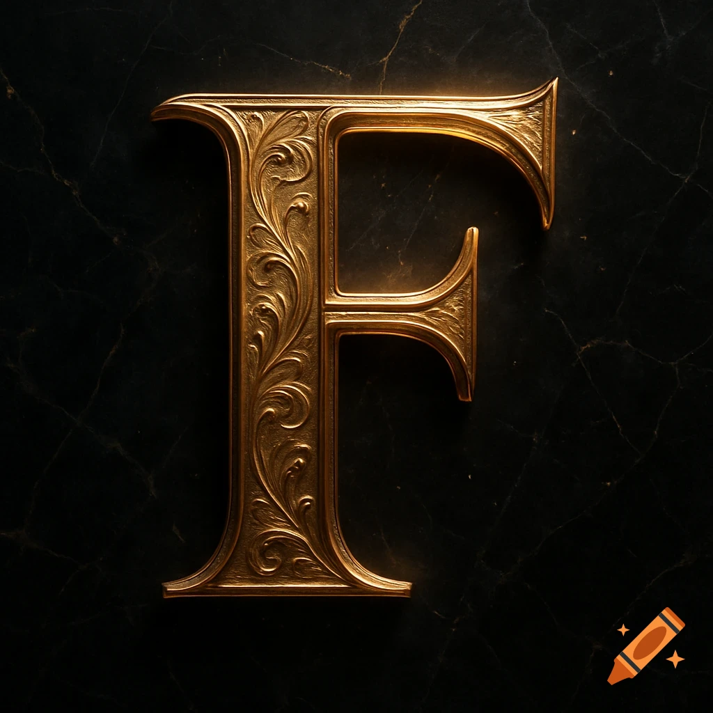 Ornate golden letter E with an iridescent blue and purple interior, set ...