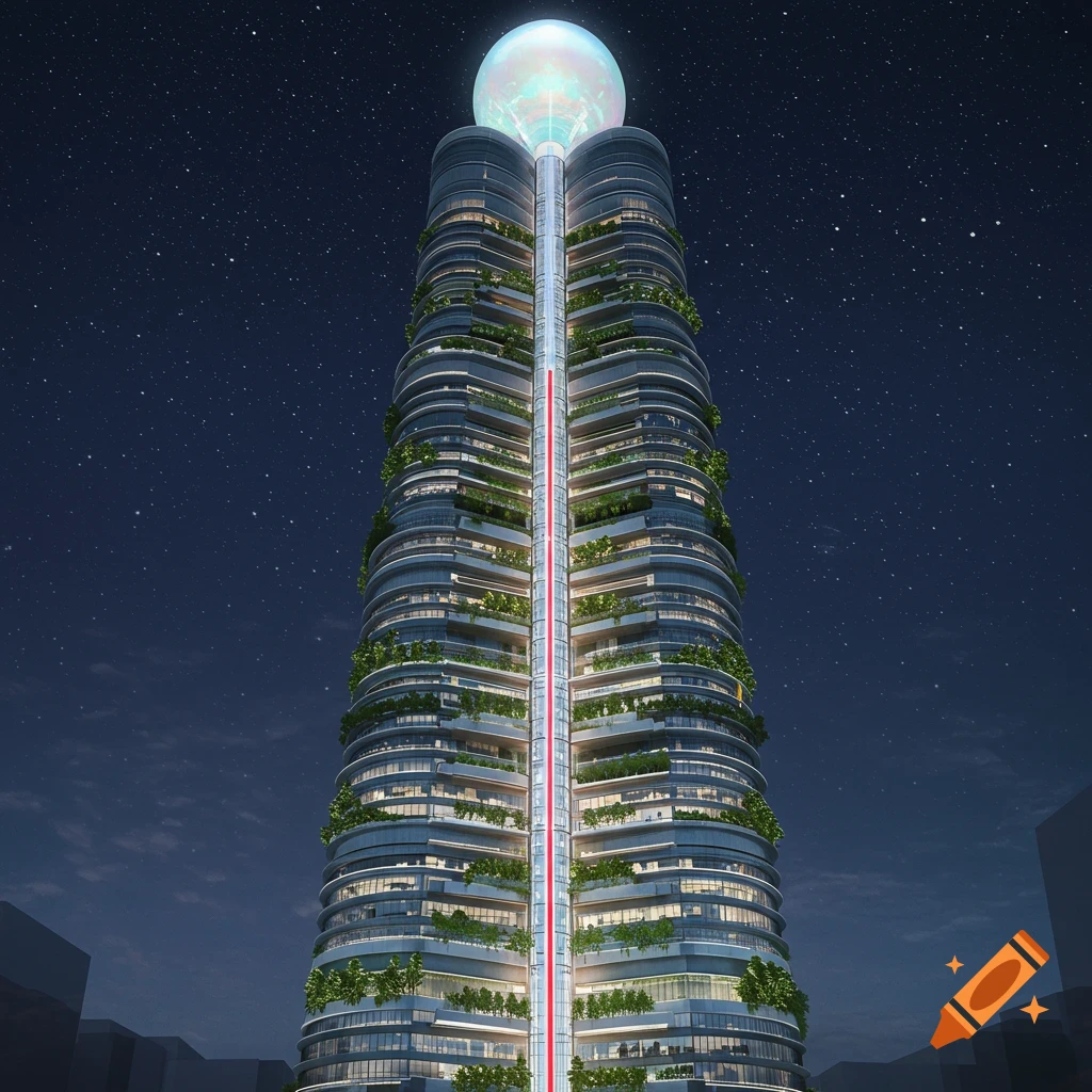 Big+white+tower created on Craiyon