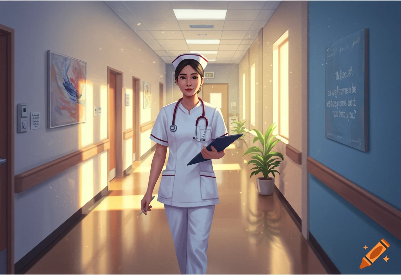 A medical professional in blue PPE, including a mask and face shield ...