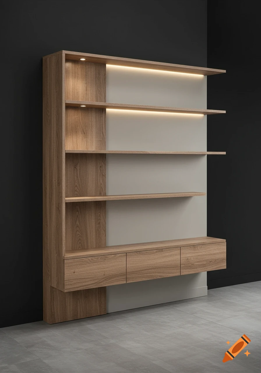 Photorealistic 3D render of a modern L-shaped kitchen counter with ...