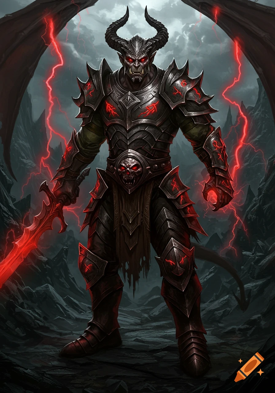 Close-up digital fantasy art of a muscular man with a bare torso and ...