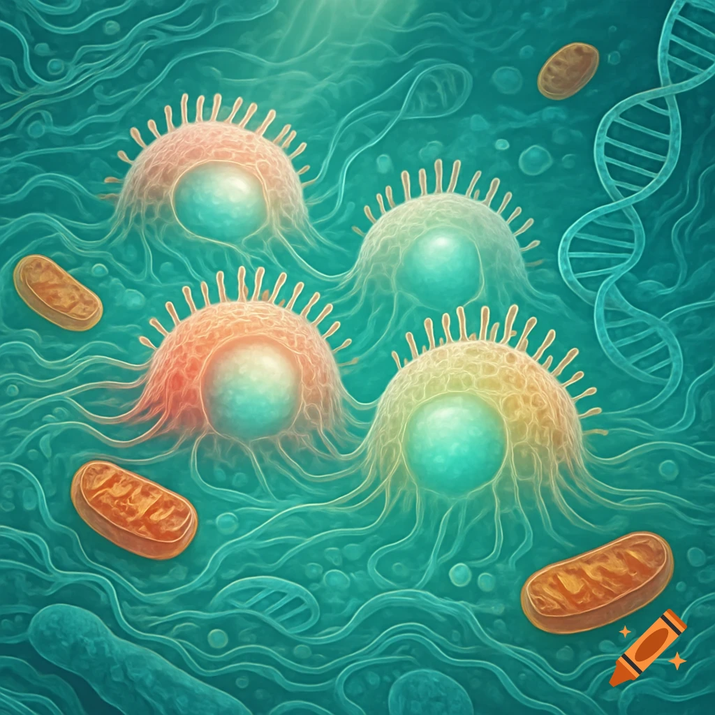 Graphic of different types of bacteria on a white patch for a 50-year ...