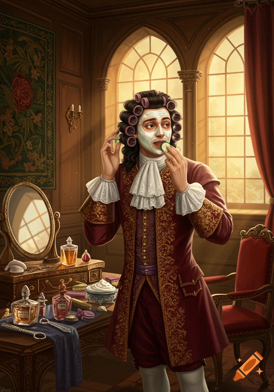 A whimsical illustration of Percy Bysshe Shelley in historical attire ...