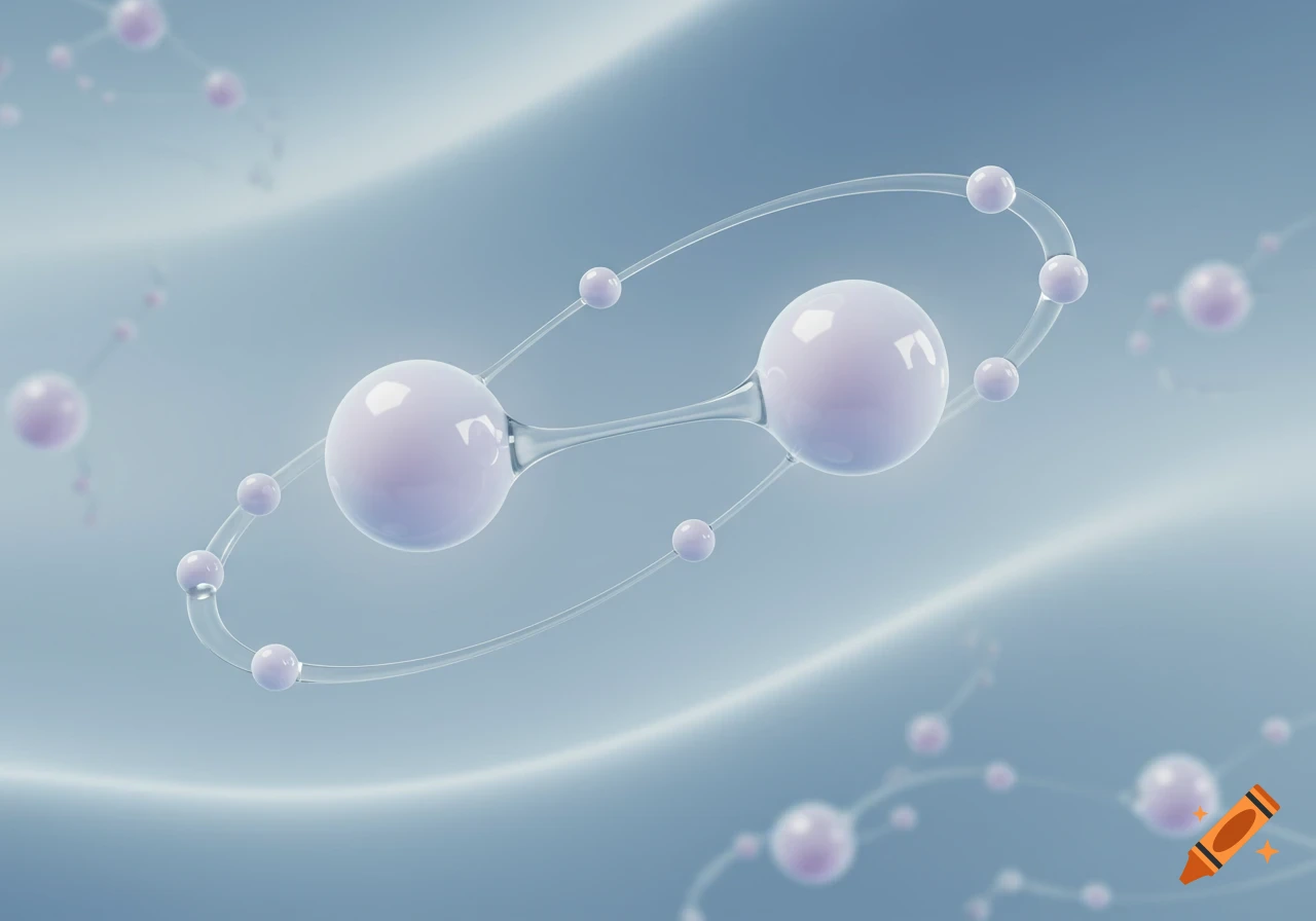 A glowing 3D rendering of a benzene molecular structure with ...