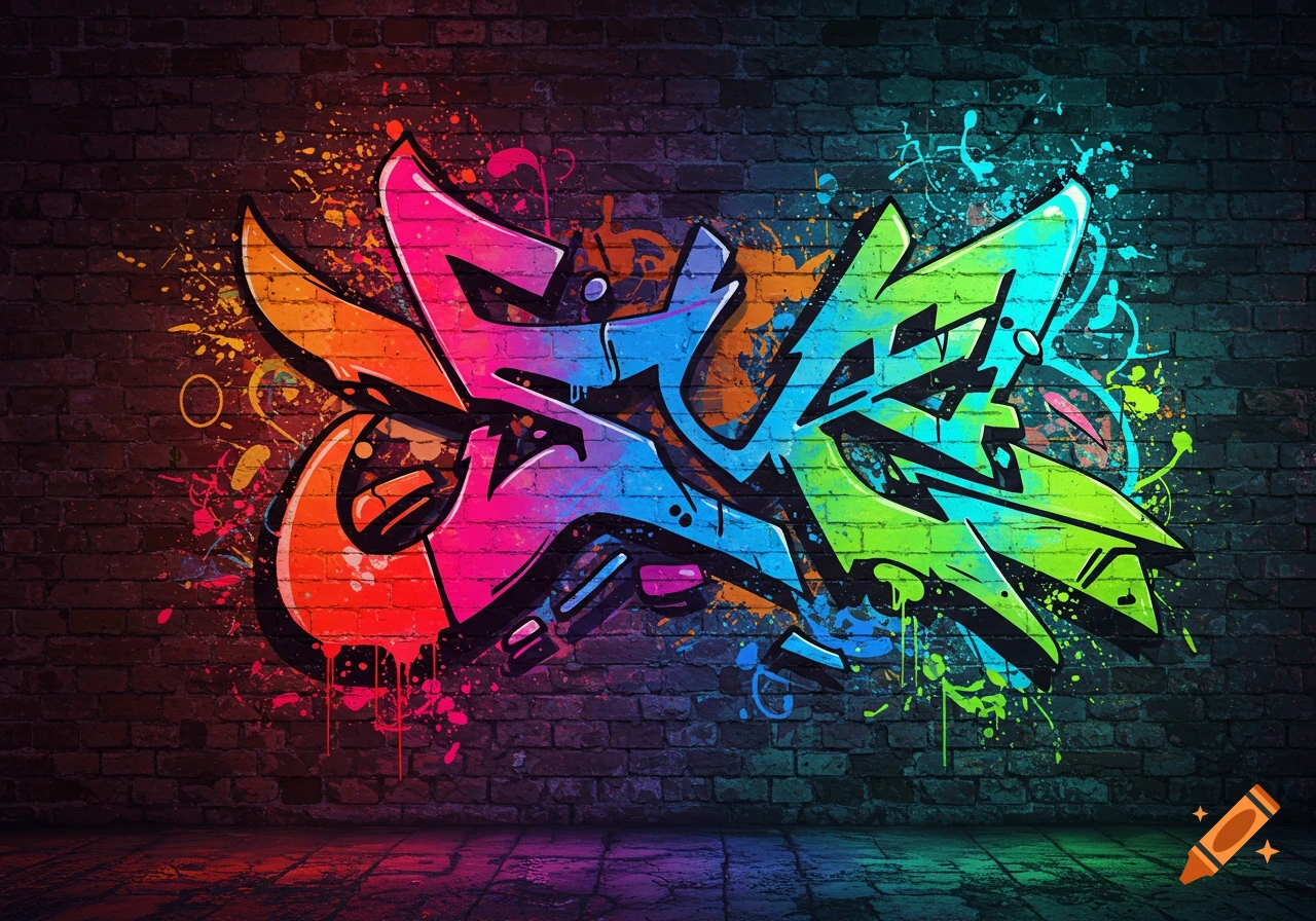 The name Tommy rendered in vibrant, colorful graffiti letters on a dark ...