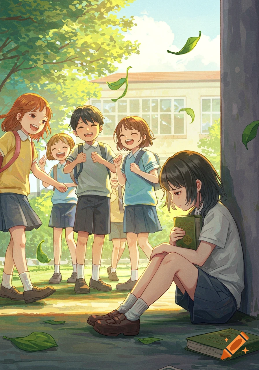 Anime line art of a blonde little girl playing with colorful building ...