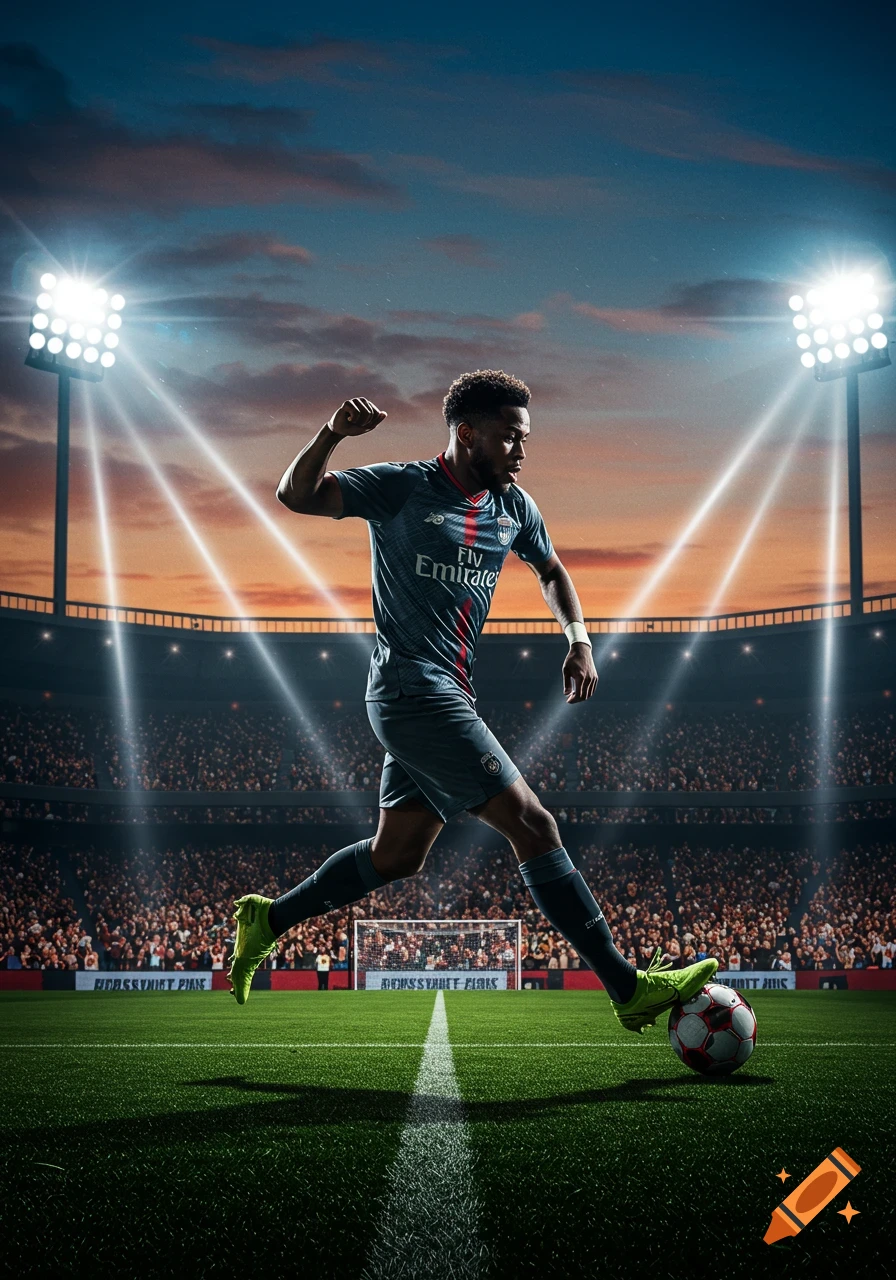 Football images created on Craiyon