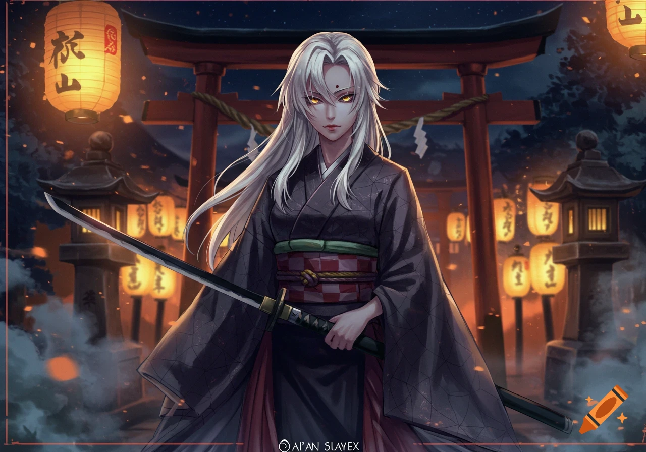 Female+shogun+anime created on Craiyon