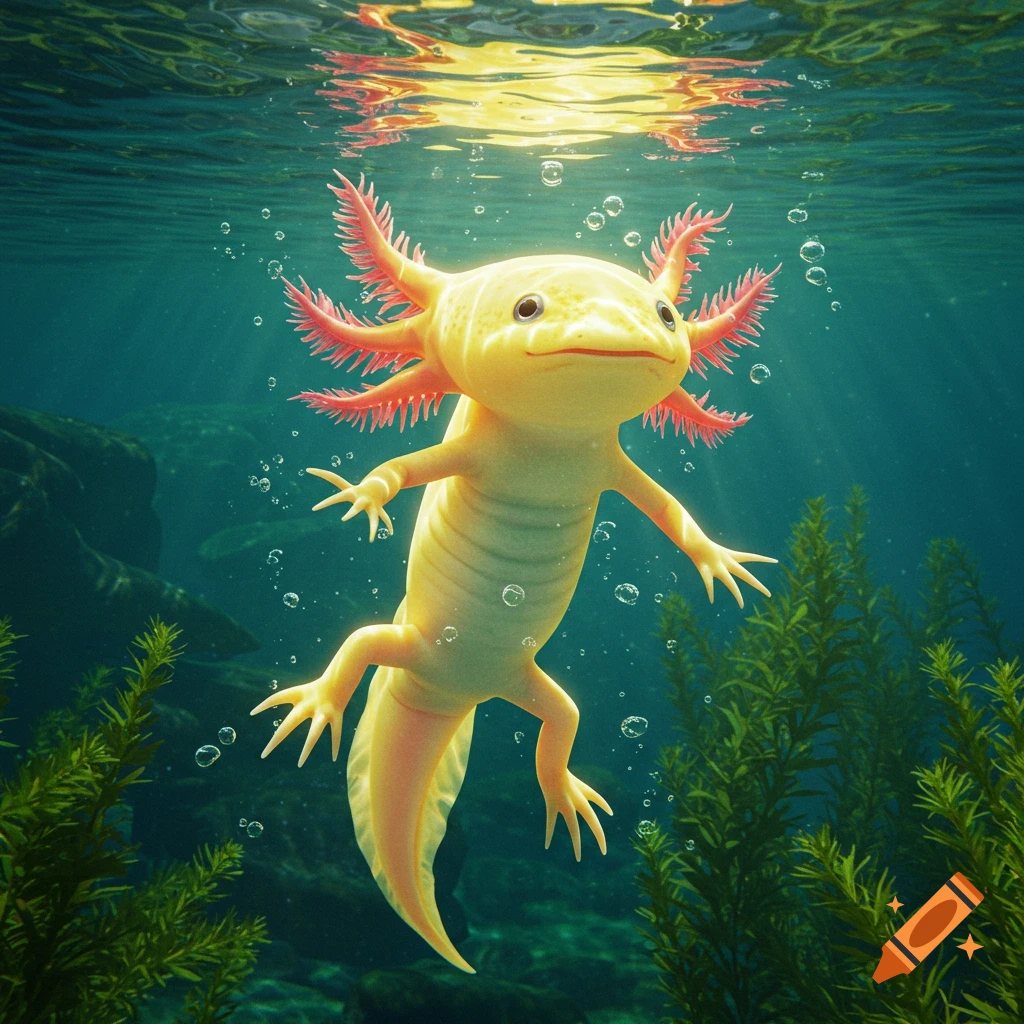 Axolotl+pokémon created on Craiyon