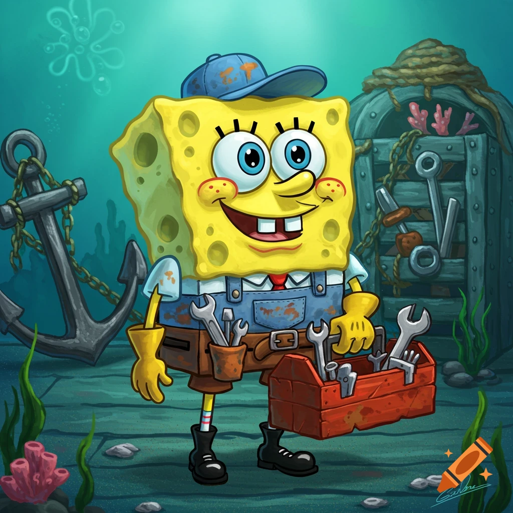 Black and white cartoon of Squidward from SpongeBob in a trench coat ...