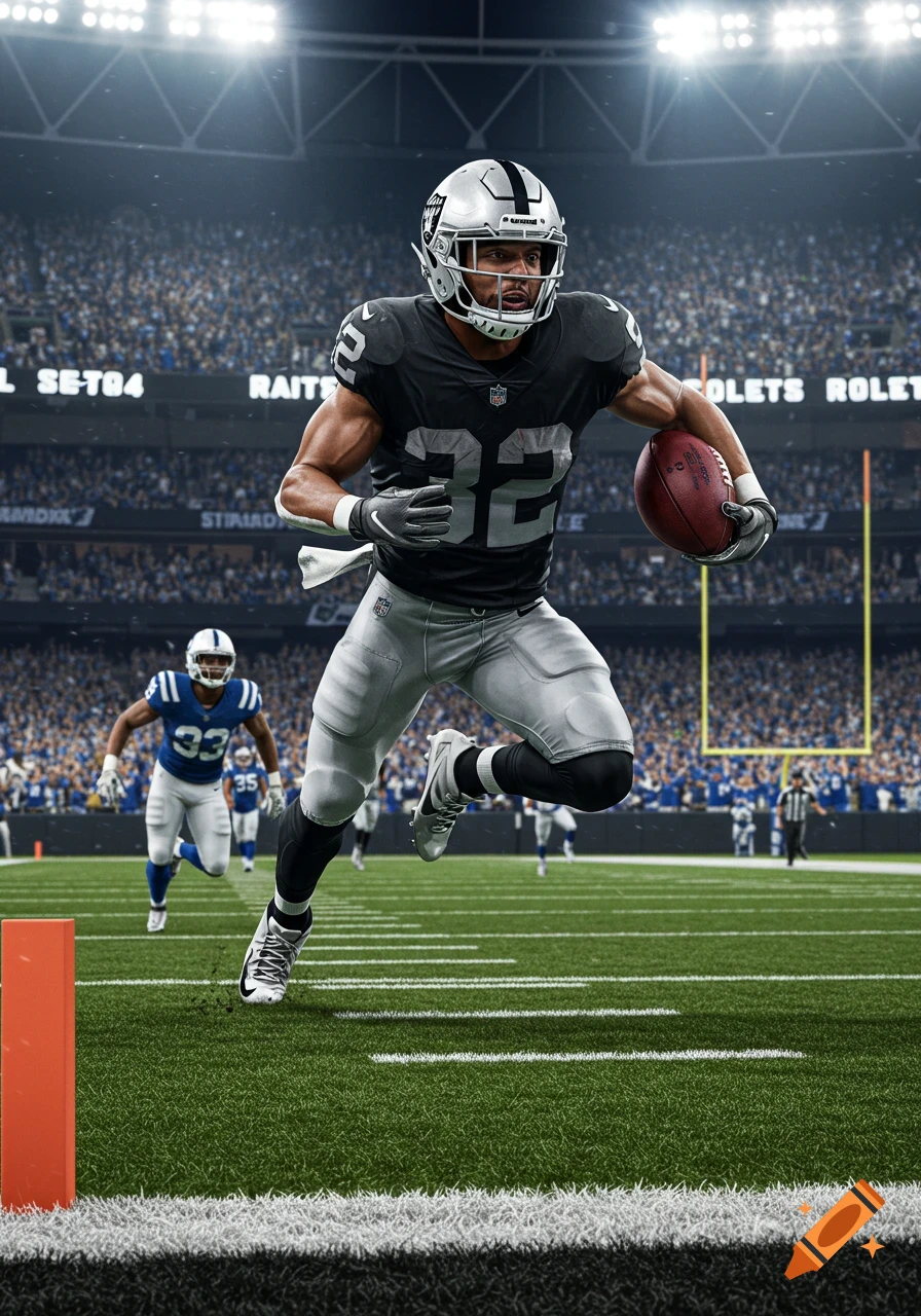 Metallic silver and black Las Vegas Raiders NFL logo featuring a pirate ...