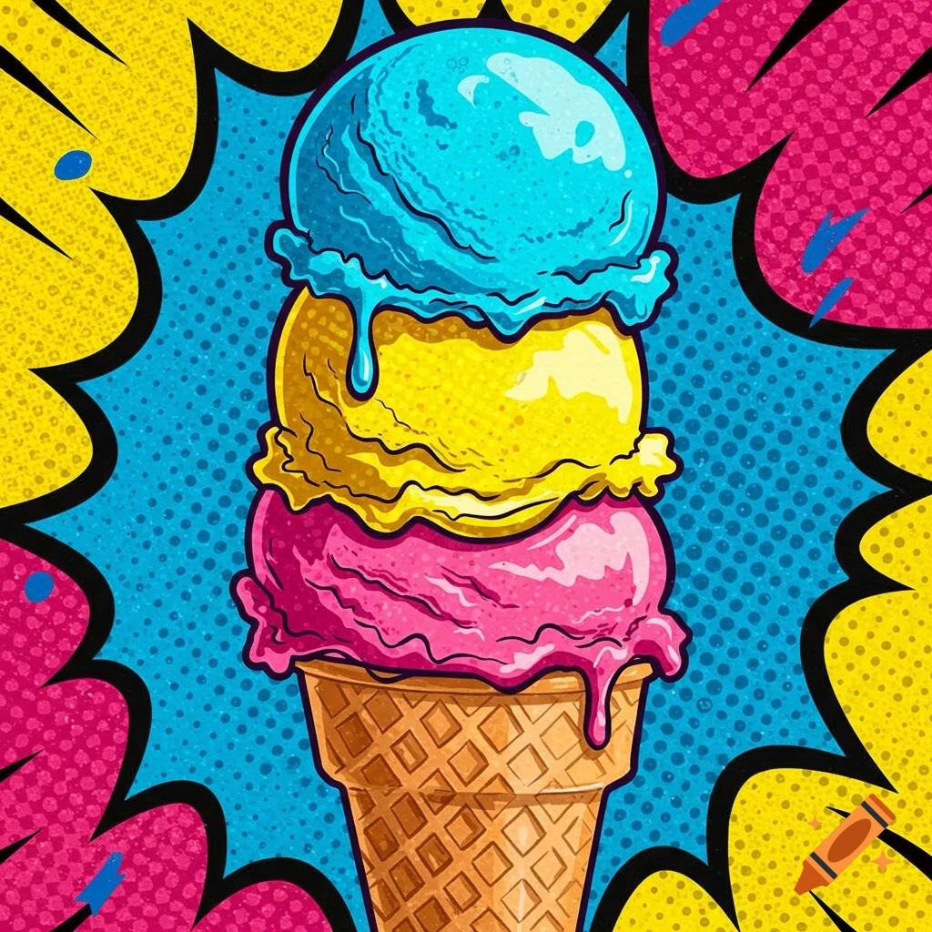 Pop+background created on Craiyon