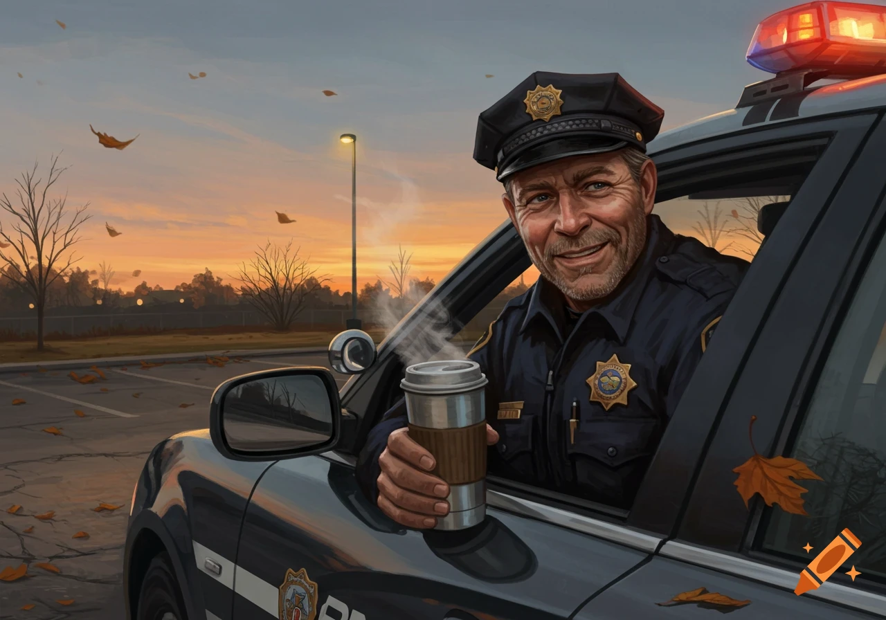 Goofy dressed in motorcycle cop gear, wearing sunglasses and a helmet ...