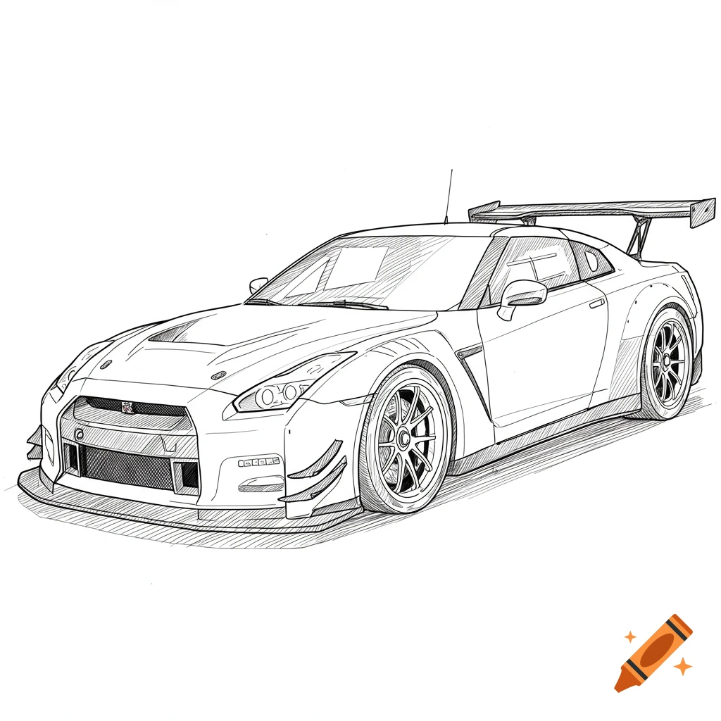 Minimalist one-line art drawing of a Lamborghini Aventador SVJ sports ...