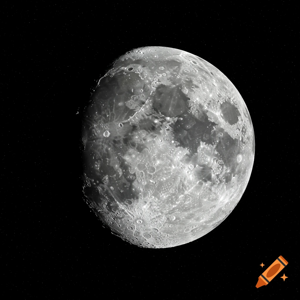 A detailed, high-resolution image of the moon, showing its craters and ...