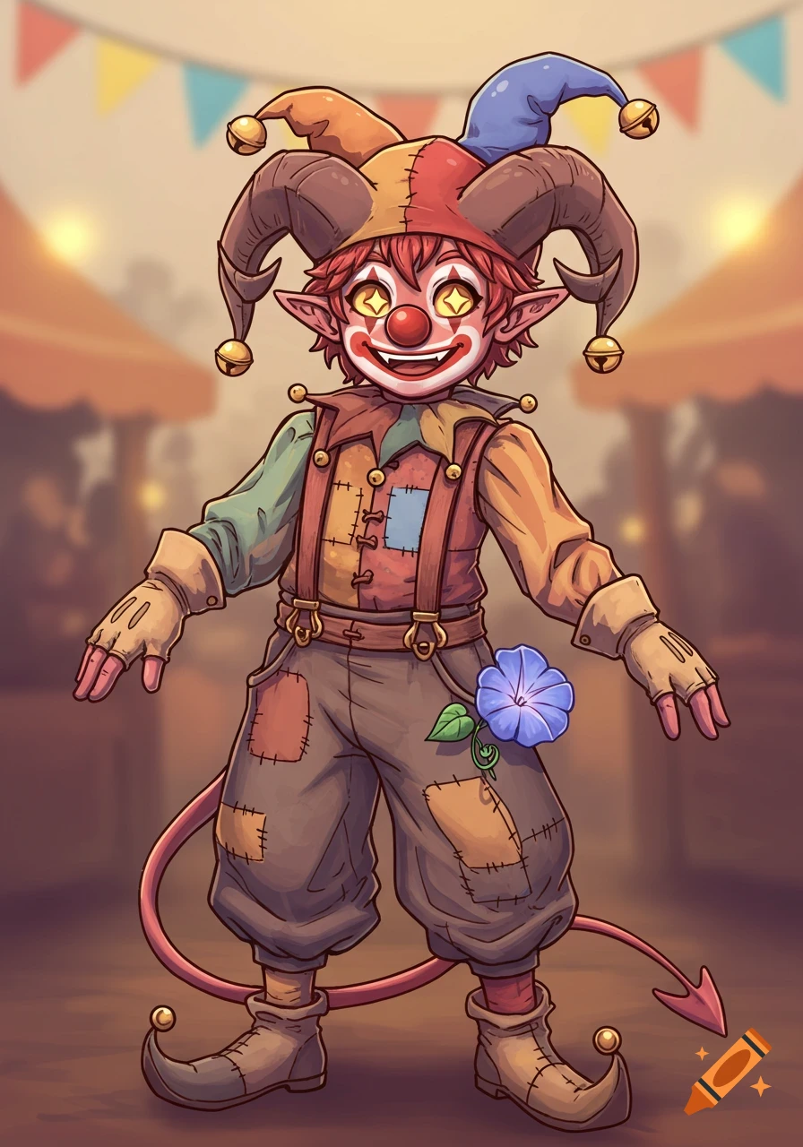 Sad+clown+outline created on Craiyon