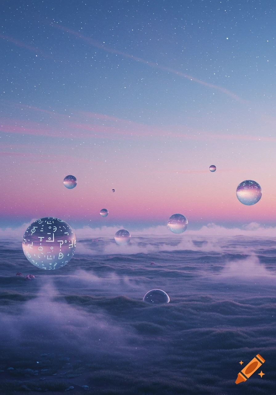 Purple+glitter+balls created on Craiyon