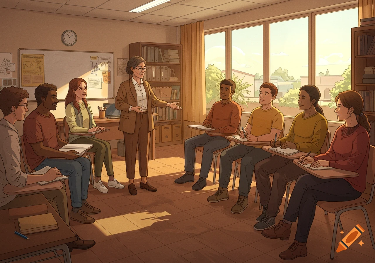 An anime-style image of a smiling young man in a yellow jacket ...